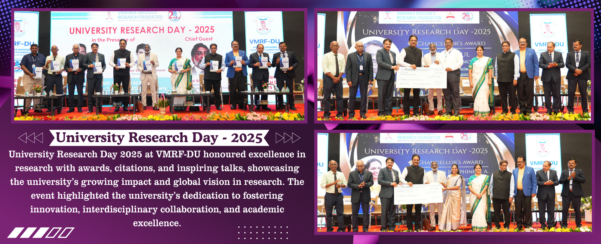 WELCOME TO VINAYAKA MISSIONS RESEARCH FOUNDATION